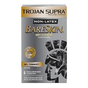 trojan supra lubricated, 6 count