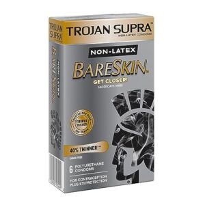 Trojan Supra Lubricated, 6 Count