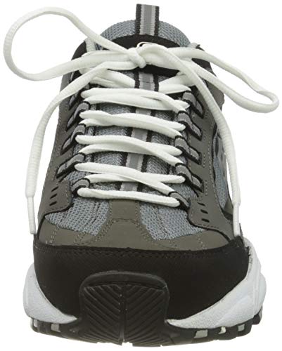 Skechers Sport Men's Stamina Nuovo Cutback Lace-Up Sneaker,Charcoal/Black,11 M US