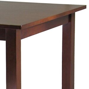 Winsome Parkland 38.98-inch x 33.86-inch x 33.86-inch Wood Square High/Pub Square Table, Antique Walnut (94134)