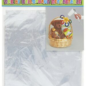 Clear Jumbo Shrink Wrap Cellophane Bag - 24" x 30" - Perfect for Gift Baskets, Birthday, Baby Shower, Bridal Shower & More (1 Roll)