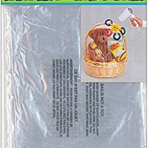 Clear Jumbo Shrink Wrap Cellophane Bag - 24" x 30" - Perfect for Gift Baskets, Birthday, Baby Shower, Bridal Shower & More (1 Roll)