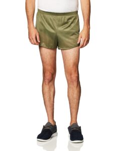 soffe men's ranger panty running short,od green,medium