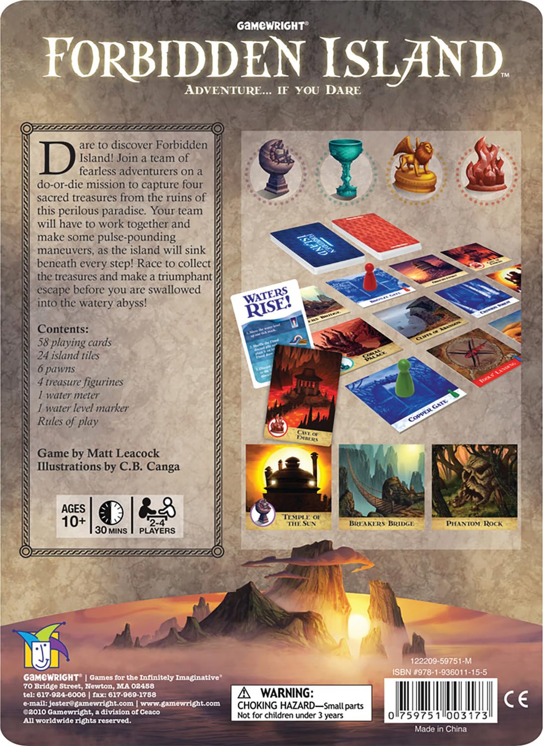 Forbidden Island – The Cooperative Strategy Survival Island Board Game,2-4 players