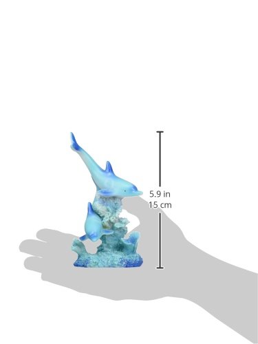 StealStreet SS-G-90065 Marine Life Two Dolphin Design Figurine Statue Decoration Collection