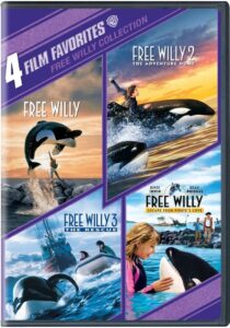 4 film favorites: free willy (free willy, free willy 2: the adventure home, free willy 3: the rescue, free willy 4)