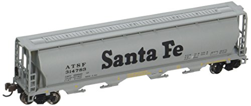 Bachmann Industries Inc. Canadian 4-Bay Cylindrical Grain Hopper Santa Fe - N Scale