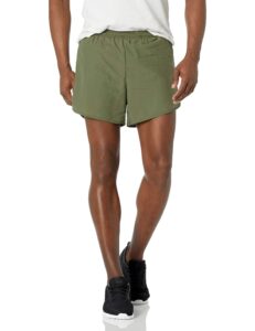 soffe men's dri running shorts, od green, large