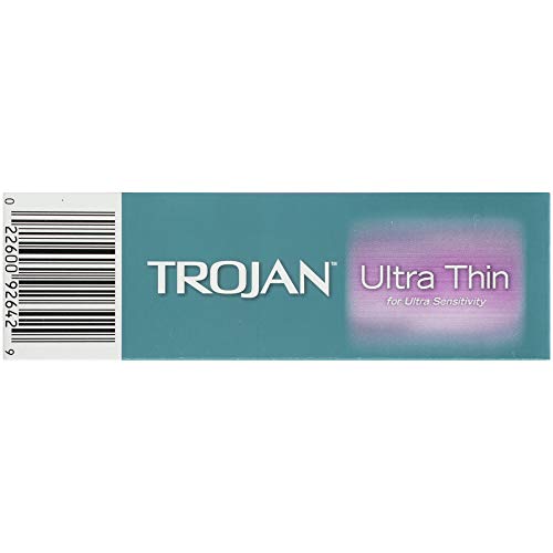 Trojan Ultra Thin Premium Lubricated Condoms - 12 Count