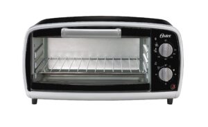 oster toaster oven, 4 slice, black (tssttvvg01)