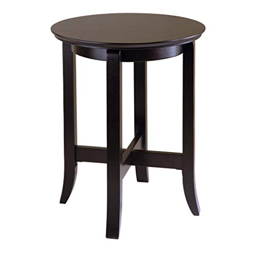 Winsome Toby 21.97-inch x 18.03-inch x 18.03-inch Composite Wood End Table, Espresso (92019)