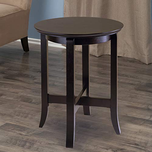 Winsome Toby 21.97-inch x 18.03-inch x 18.03-inch Composite Wood End Table, Espresso (92019)