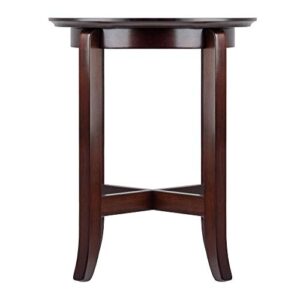 Winsome Toby 21.97-inch x 18.03-inch x 18.03-inch Composite Wood End Table, Espresso (92019)