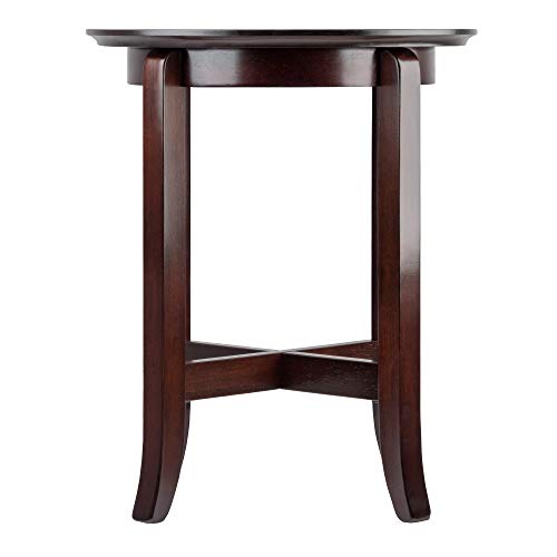 Winsome Toby 21.97-inch x 18.03-inch x 18.03-inch Composite Wood End Table, Espresso (92019)