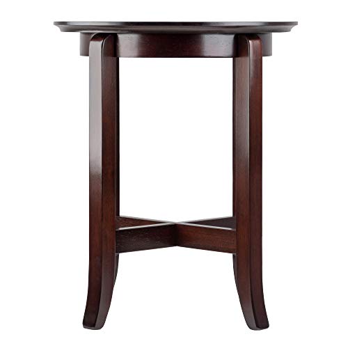 Winsome Toby 21.97-inch x 18.03-inch x 18.03-inch Composite Wood End Table, Espresso (92019)