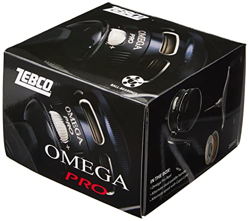 Zebco OMEGA PRO 3SZ SC REEL 10#, Size 30, Black