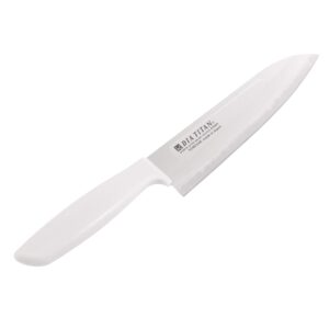 diamond titanium ceramic silver hybrid alloy santoku knife tw-19h