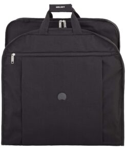 delsey paris garment lightweight hanging travel bag, black, 52 inch