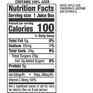 Mott's 100% Original Apple Juice, 6.75 Fl Oz Boxes, 32 Count (4 Packs Of 8), 2 Servings Of Fruit, 100% Fruit Juice, Gluten-free, Caffeine-free, Kosher, Contains No Artificial Colors Or Sweeteners