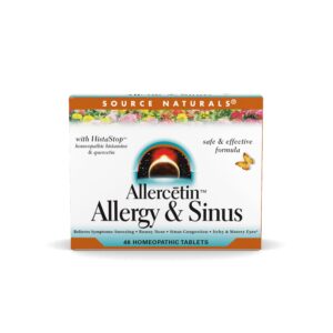 source naturals allercetin, homeopathic - 48 tablets