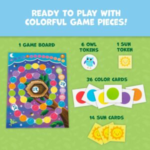 Peaceable Kingdom Hoot Owl Hoot Cooperative Color Matching Game for 2 to 4 Kids Ages 4+