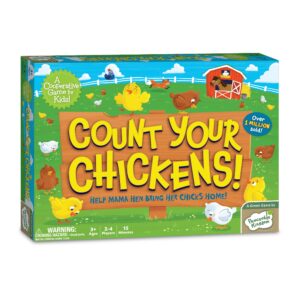 peaceable kingdom count your chickens award winning cooperative counting game for 2 to 4 kids ages 3+