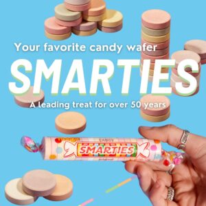 Smarties Double Lollies | Gluten Free, Peanut ,Fat Free Assorted Fruity Flavors, Low Calorie Perfect for Birthdays Parties Made by US Candy Company Since 1949 - 34 oz 120 Count Lollipops