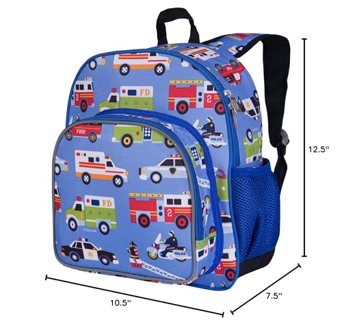 Wildkin 12-Inch Kids Backpack for Boys & Girls, Perfect for Daycare and Preschool, Toddler Bags Features Padded Back & Adjustable Strap, Ideal for School & Travel Backpacks (Heroes)