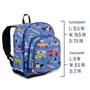 Wildkin 12-Inch Kids Backpack for Boys & Girls, Perfect for Daycare and Preschool, Toddler Bags Features Padded Back & Adjustable Strap, Ideal for School & Travel Backpacks (Heroes)