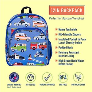 Wildkin 12-Inch Kids Backpack for Boys & Girls, Perfect for Daycare and Preschool, Toddler Bags Features Padded Back & Adjustable Strap, Ideal for School & Travel Backpacks (Heroes)