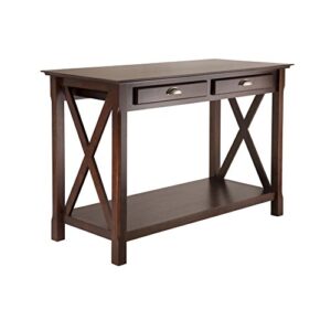 winsome wood xola occasional table, cappuccino finish