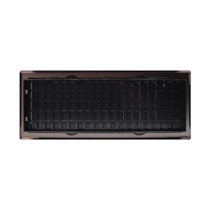 Decor Grates AJH412-RB Oriental Floor Register, 4x12 Inches, Rubbed Bronze Finish