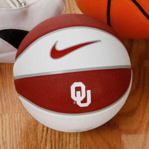 nike oklahoma sooners basketball - mini rubber basketball