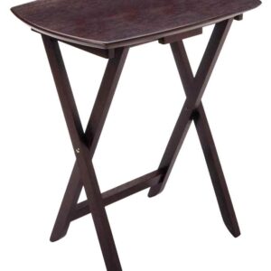 Winsome Chandler Snack Tables, Dark Espresso finish