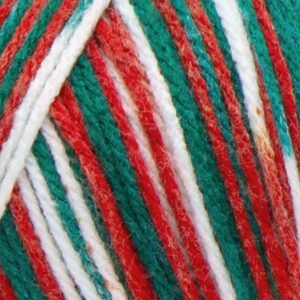 RED HEART Super Saver Yarn, Mistletoe Print