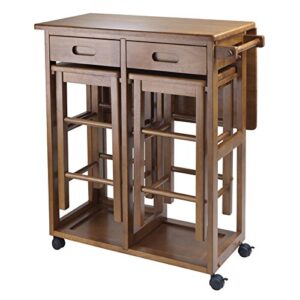 winsome wood suzanne kitchen, square, teak