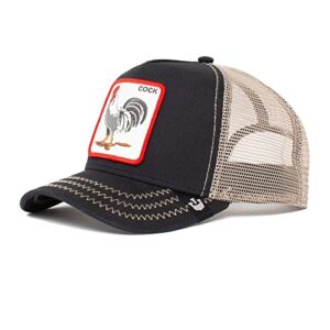 goorin bros. the farm men's trucker hat - baseball snapback cap, black rooster