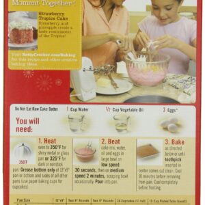 Betty Crocker Super Moist Strawberry Cake Mix, 15.25 oz (Pack of 6)