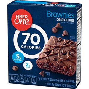 fiber one 90 calorie brownie chocolate fudge 0.89 oz brownies 6 ct box