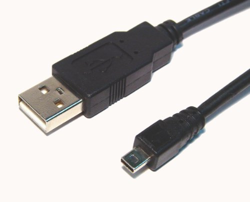 Synergy Digital Camera USB Cable, Compatible with Panasonic Lumix DMC-TZ4 Digital Camera, 5 Ft. (8 Pin) Data USB Cable