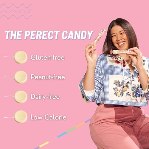 Smarties Double Lollies Individually Wrapped Gluten Free, Peanut ,Fat Free Grape, Strawberry, Orange, Lemon Flavors Perfect for Birthdays, Parties Made by US Candy Company Since 1949 - 9 oz Bag