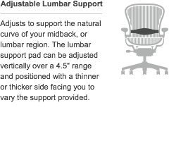 Herman Miller Classic Aeron Task Chair: Tilt Limiter w/Seat Angle Adj - PostureFit Support - Fixed Vinyl Arms - Standard Carpet Casters