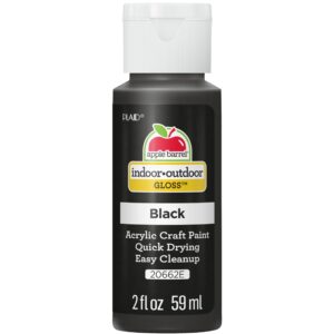 apple barrel gloss acrylic paint in assorted colors (2-ounce), 20662 black