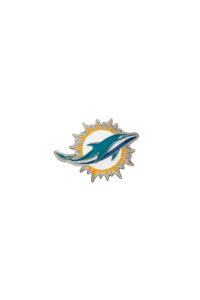 aminco nfl miami dolphins team logo pin, team color (nfl-pn-001-09)