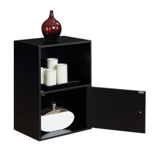 Convenience Concepts Xtra Storage, 1-Door Cabinet, Black