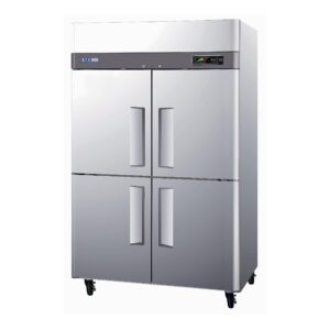 Turbo Air M3F47-4-N commercial kitchen upright freezer, self cleaning, LED lighting, self-diagnostic system, smart defrost (2) Split Door (42.1 Cu. Ft)