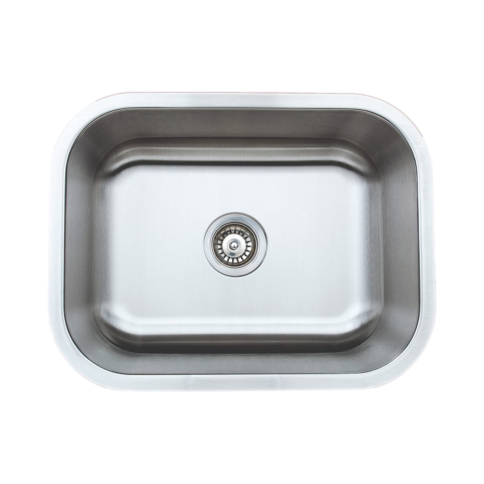 Wells Sinkware CMU2318-9 Craftsmen Series Stainless Steel Kitchen Sink, 23" 18 Gauge, Brushed Matte Finish