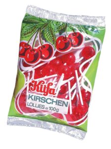 lollies stielkirschen, little cherry lollypops 100g - 3.5oz