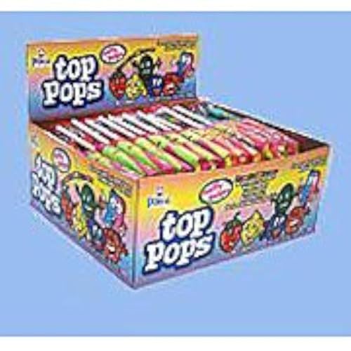 Top Pops Taffy Lollipops Assorted Flavors 48 ct