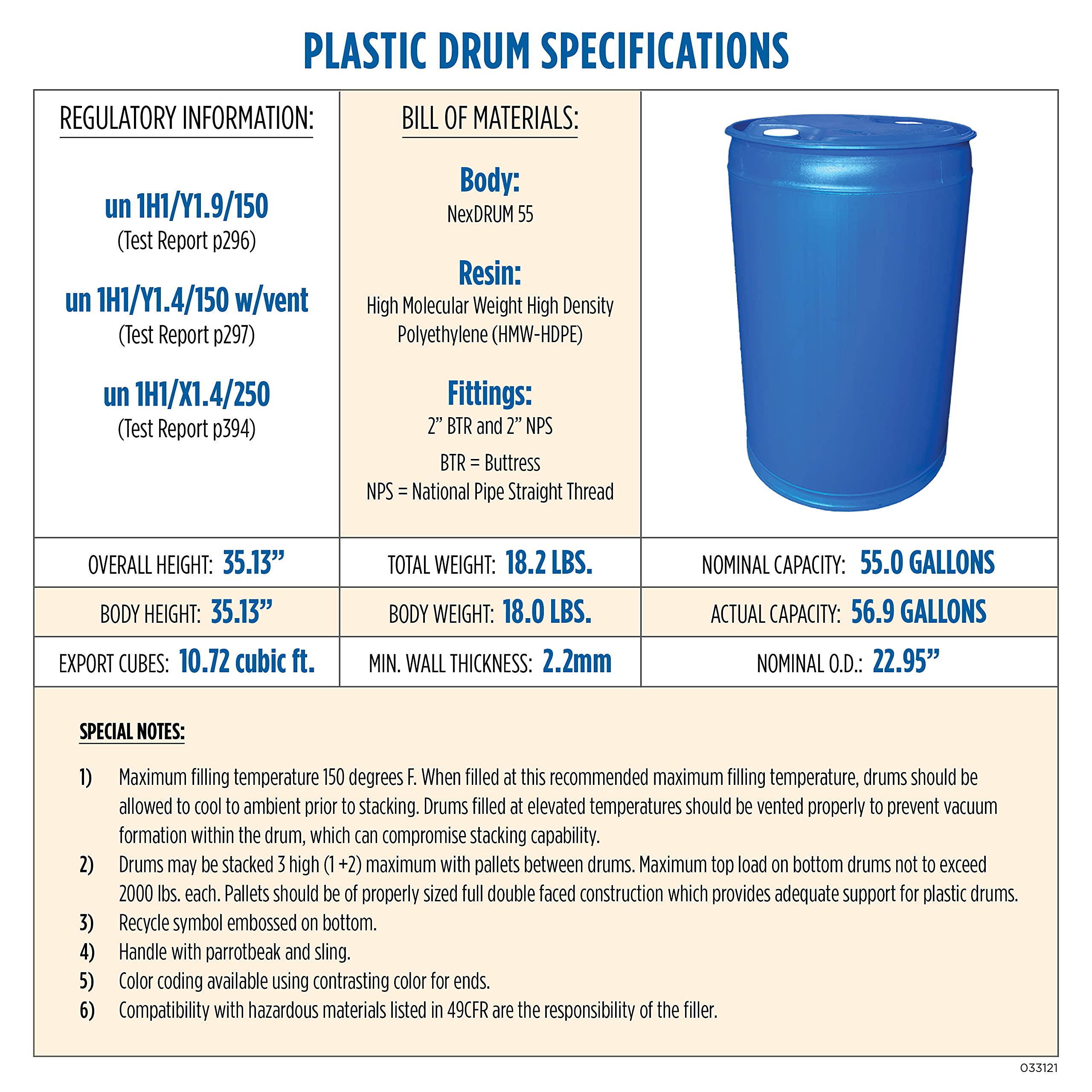 Augason Farms Treatment Water Filtration and Storage Kit 55 Gallon BPA-Free